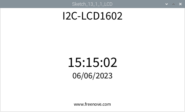 13. Chapter I2C-LCD1602 — fnk0066-docs v1.0.0 documentation